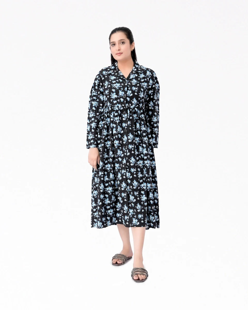 Women Maxi Dress- Black – Harwage